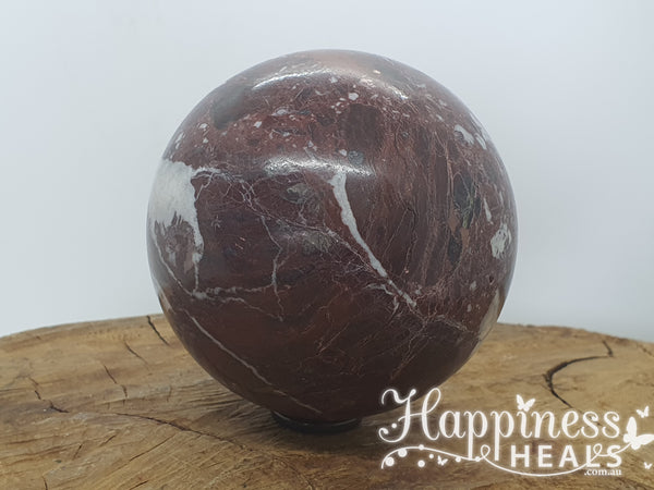 Red Onyx Sphere - Happiness Heals